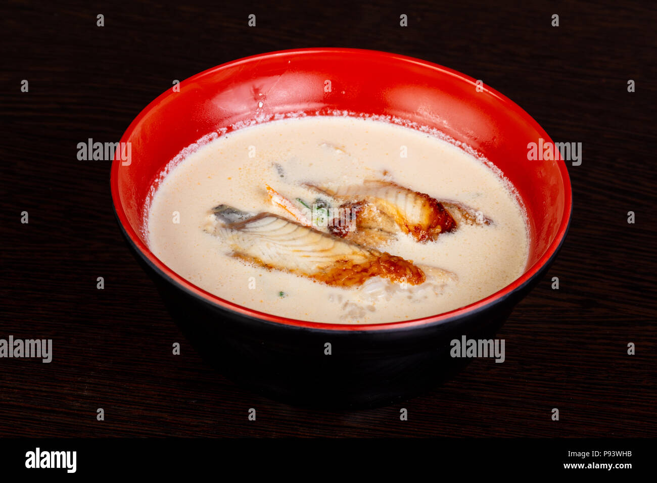 Japanese Cream soup with eel Stock Photo - Alamy