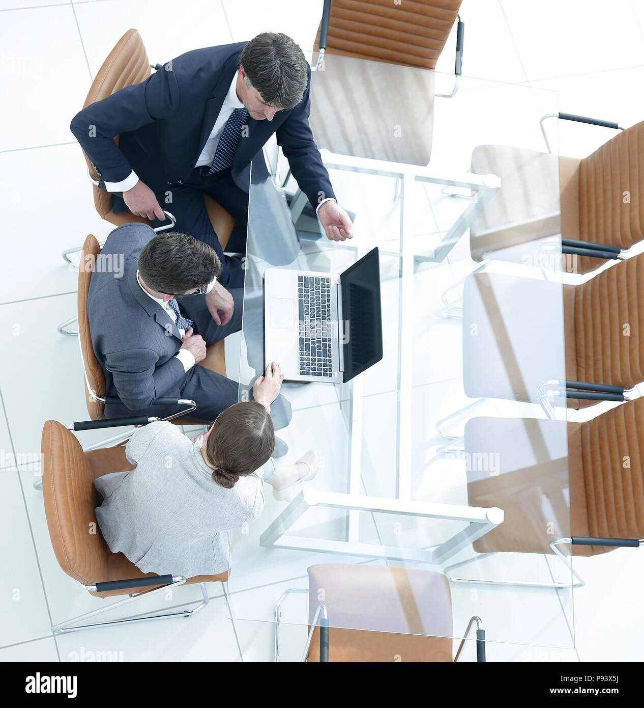 Conference table from above hi-res stock photography and images - Alamy