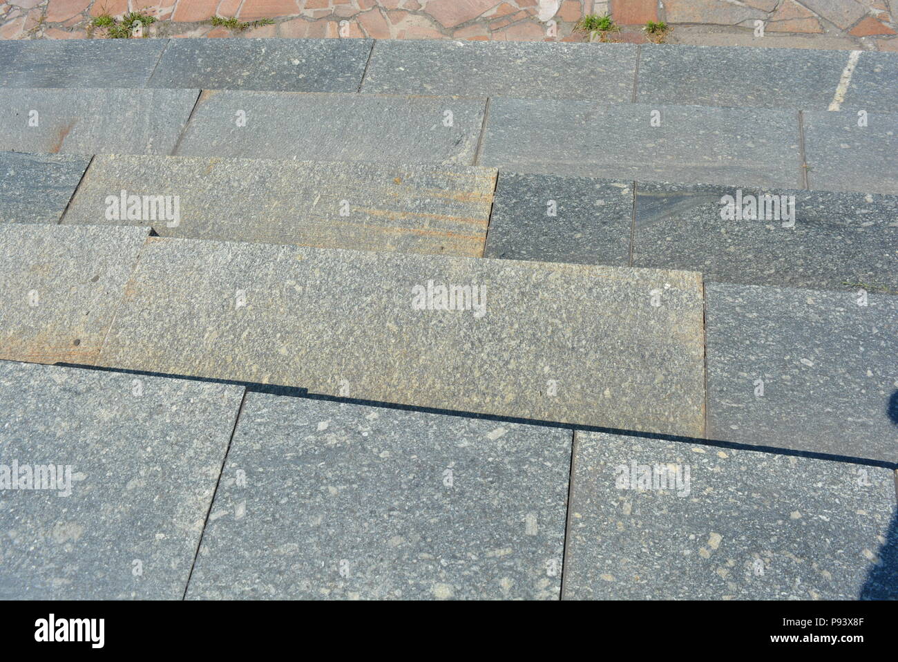 Granite and gray steps Stock Photo - Alamy