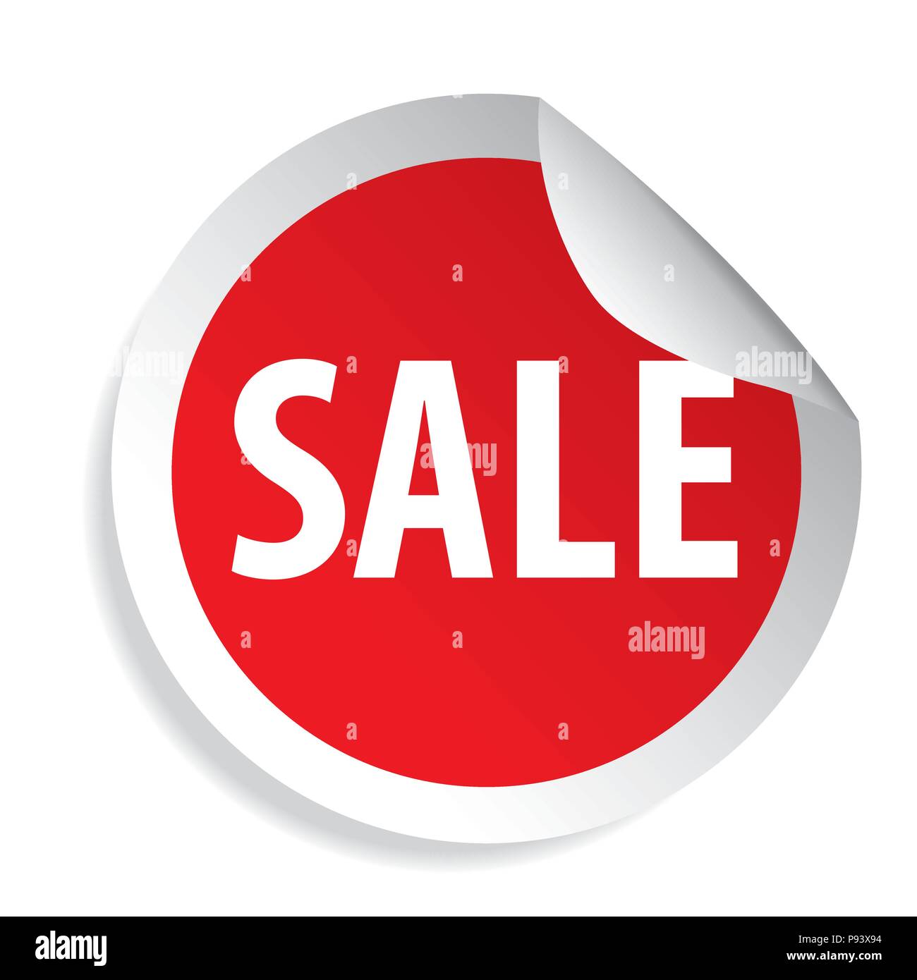 Sale label red sticker Stock Vector Image & Art - Alamy