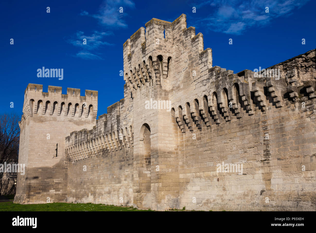 Medieval built Avignon walled city Stock Photo - Alamy