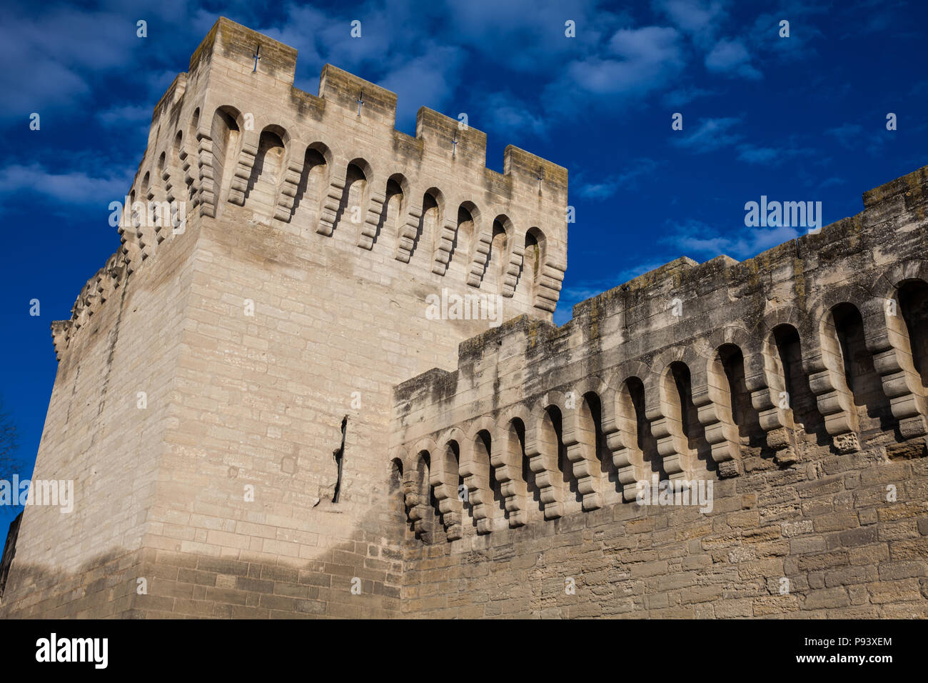 Medieval built Avignon walled city Stock Photo - Alamy