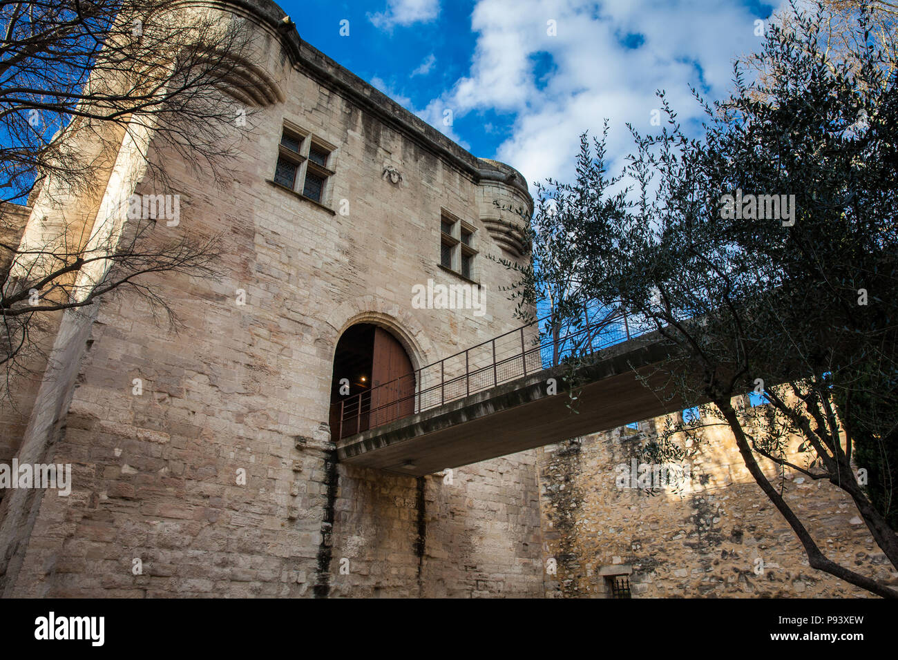 Medieval built Avignon walled city Stock Photo - Alamy