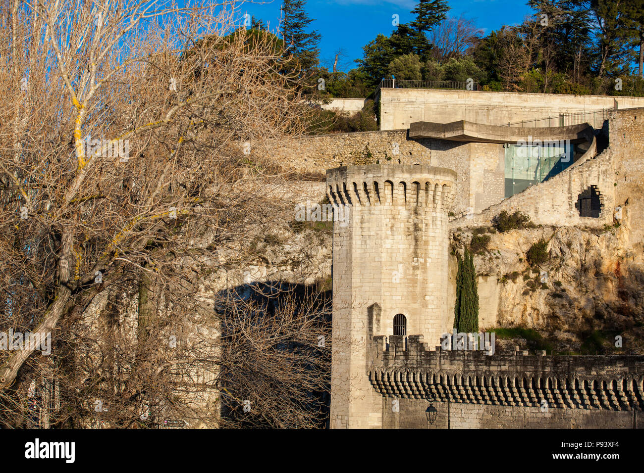 Medieval built Avignon walled city Stock Photo - Alamy