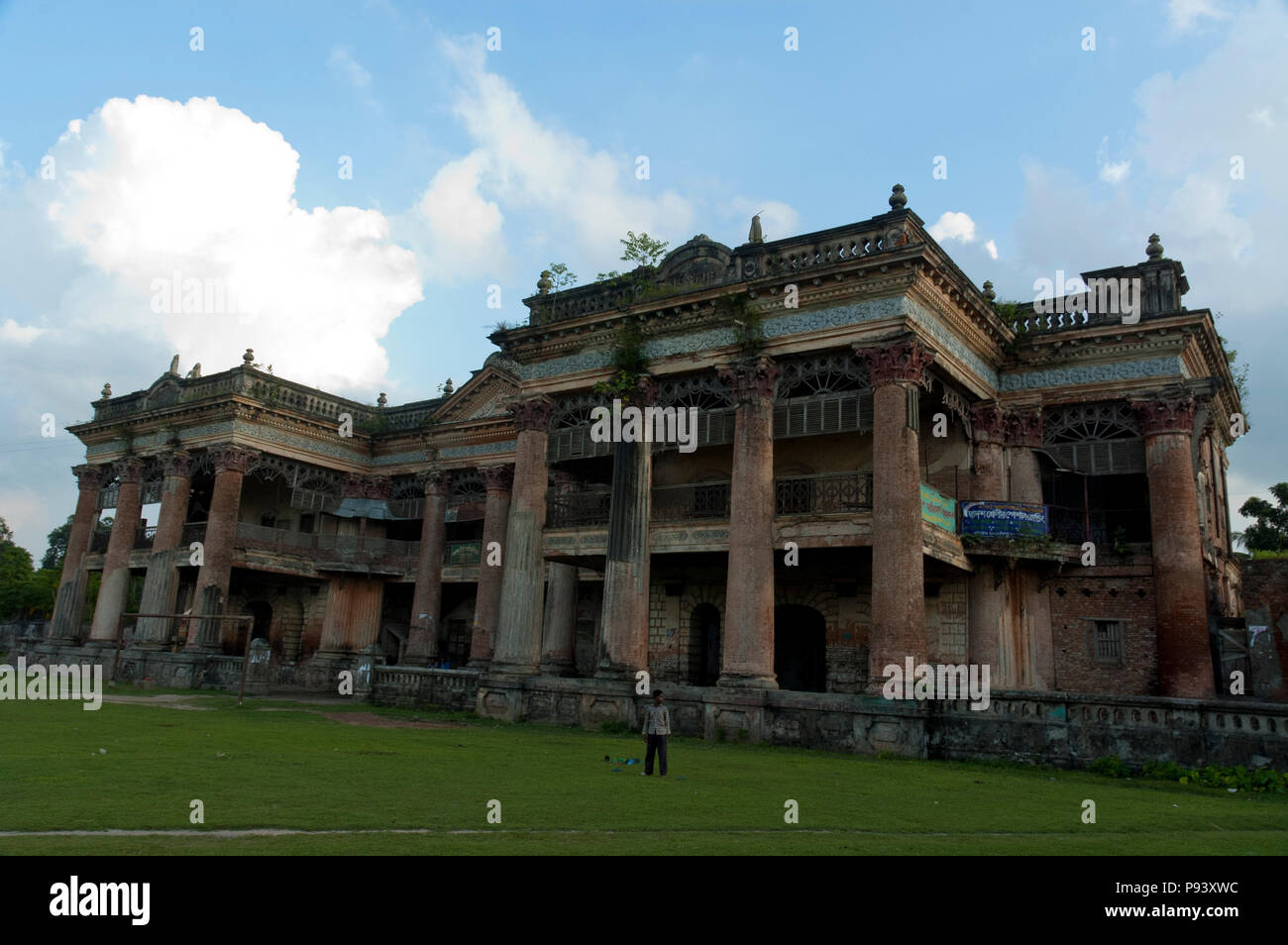 The two-storied Puthia Rajbari, which is the most notable structure in ...