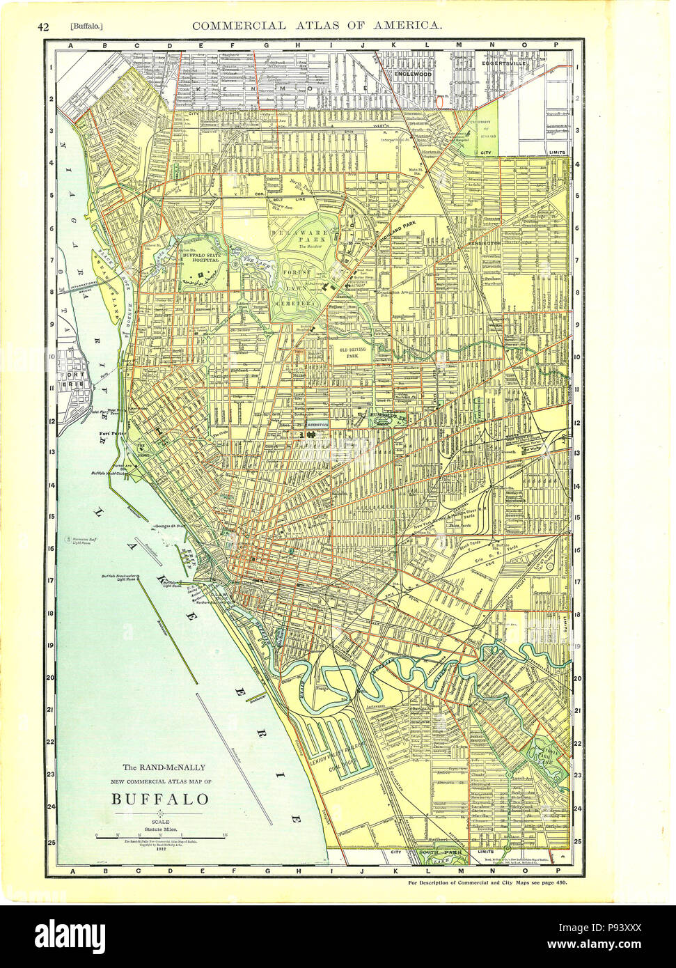 1912 buffalo map hi-res stock photography and images - Alamy