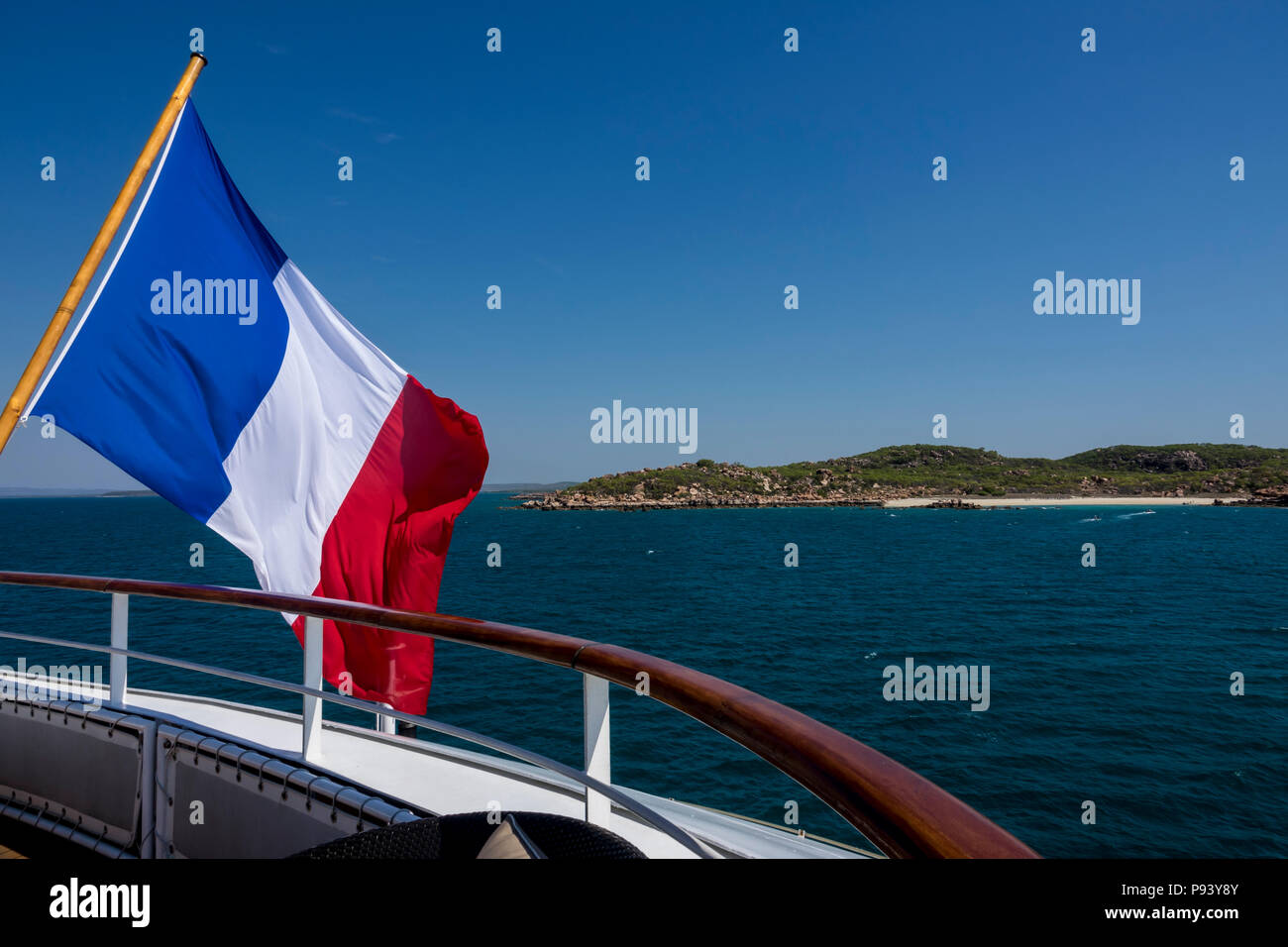 French-flagged expedition cruise ship L'Austral' at Vansittart Bay and ...