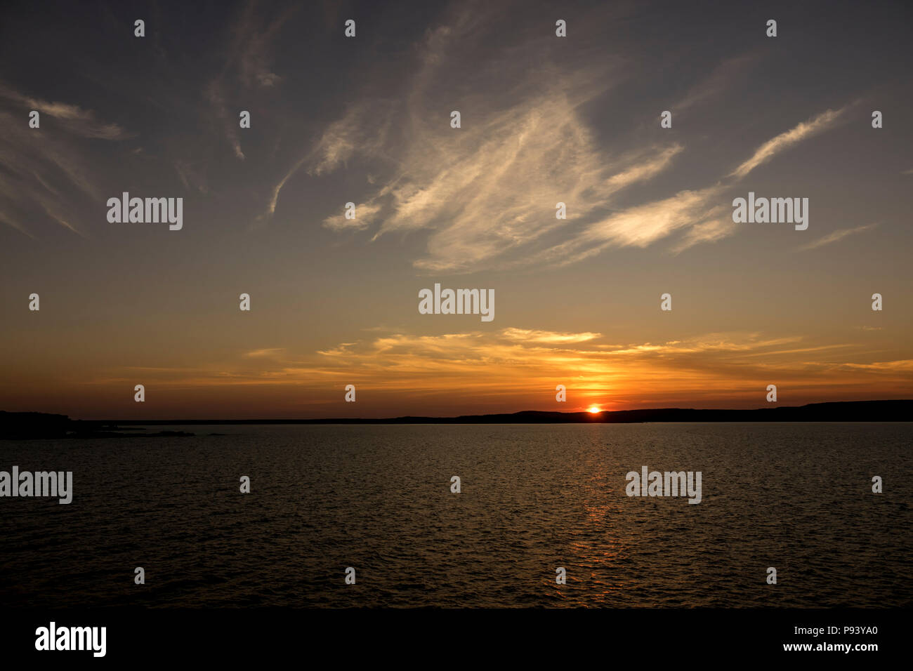 Sunset at Vansittart Bay and Jar Island, Kimberley Coast, Australia ...
