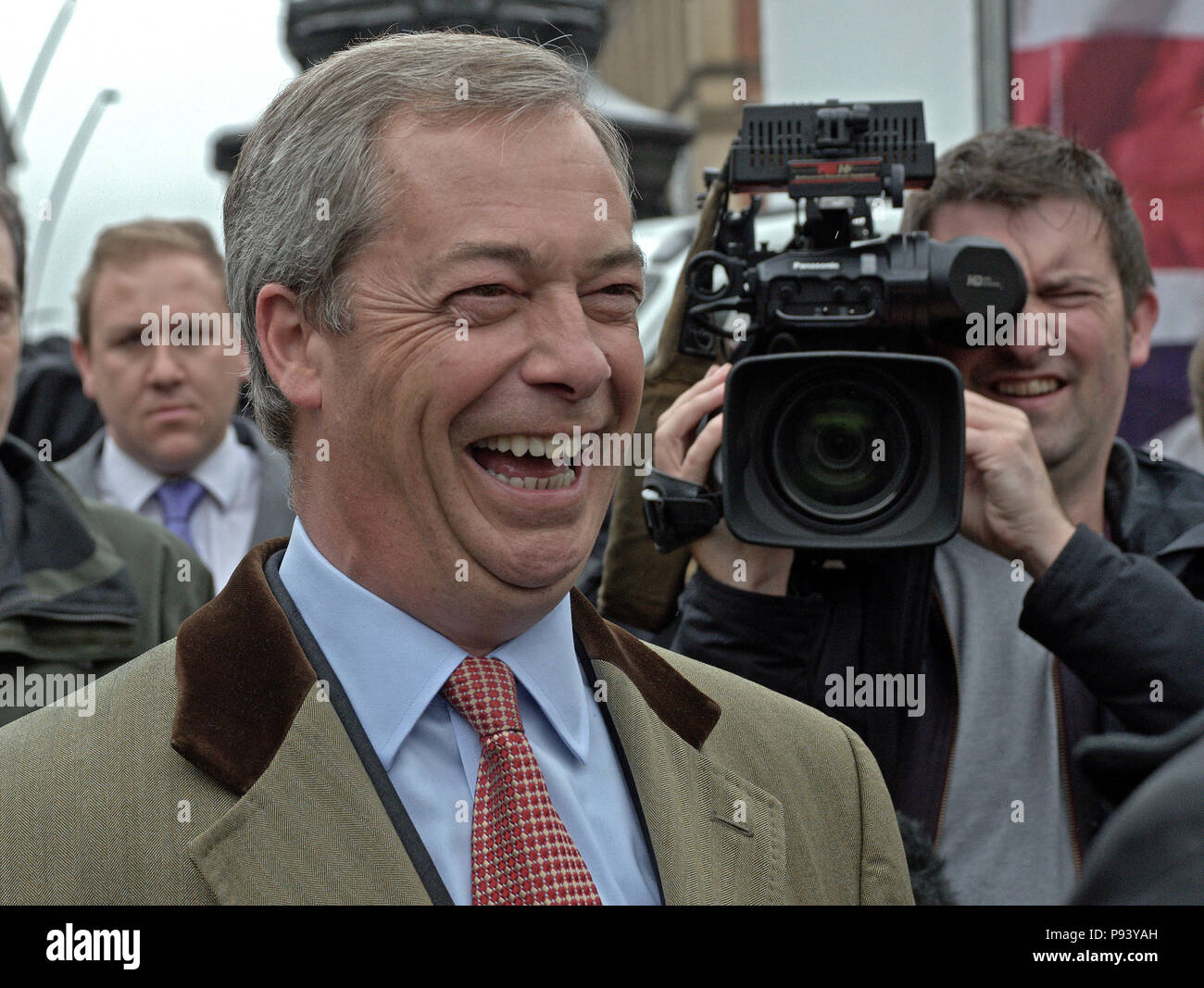 Nigel Farage in Sheffield Stock Photo - Alamy