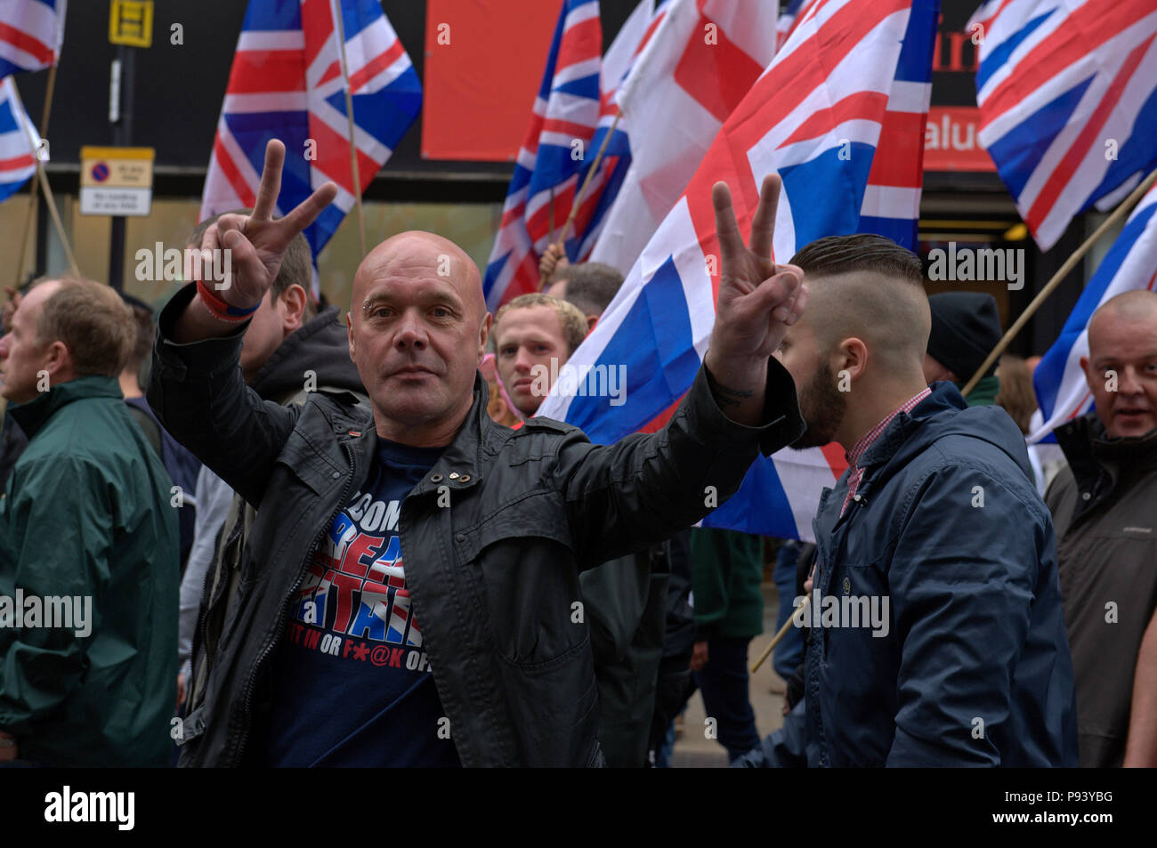 Britain First March in Rotherham Stock Photo - Alamy