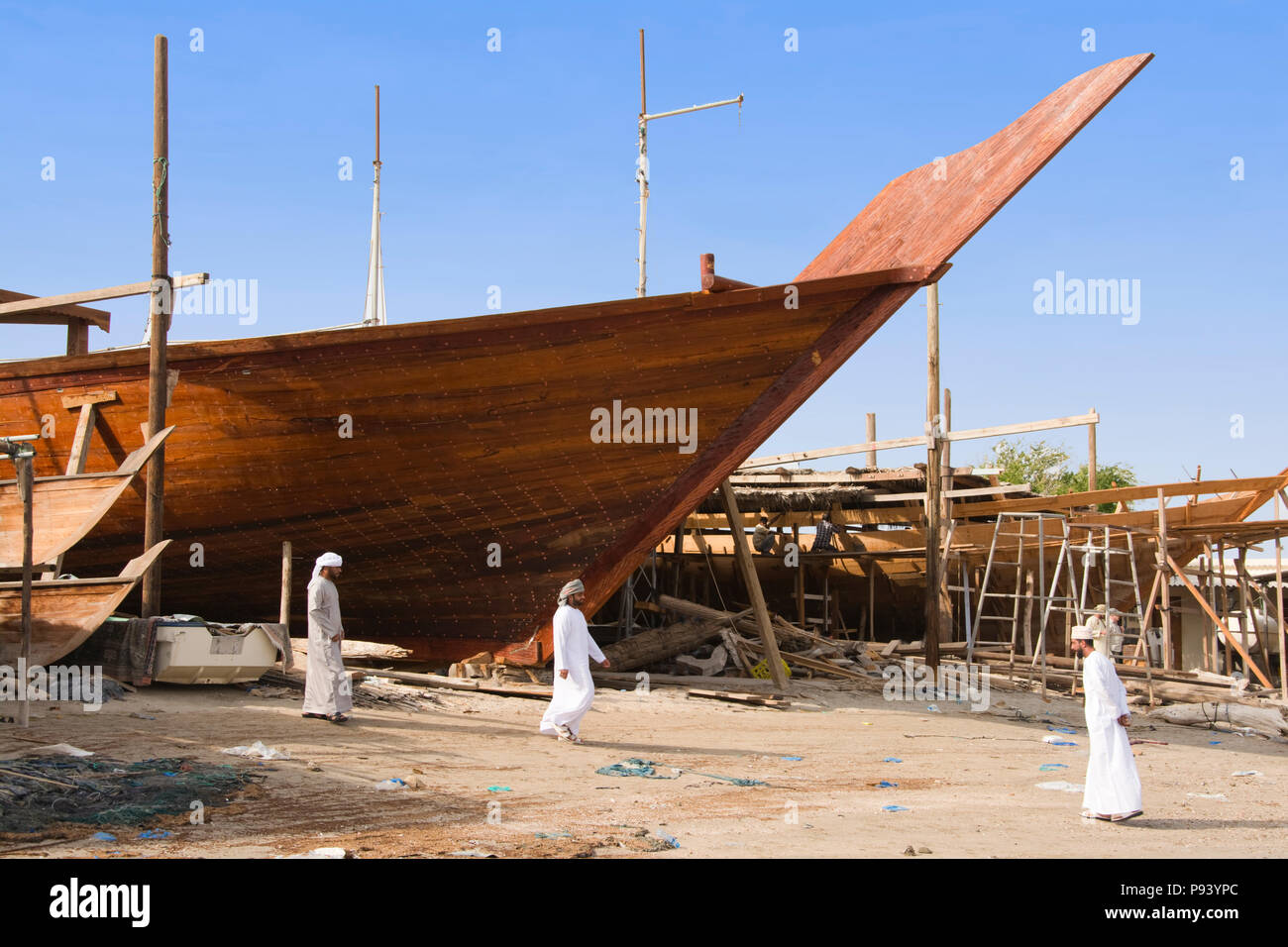 Dhow building yard hi-res stock photography and images - Alamy