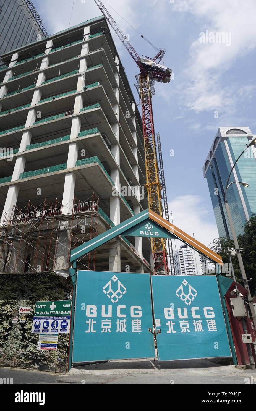 building in Malaysia under construction by China construction group ...