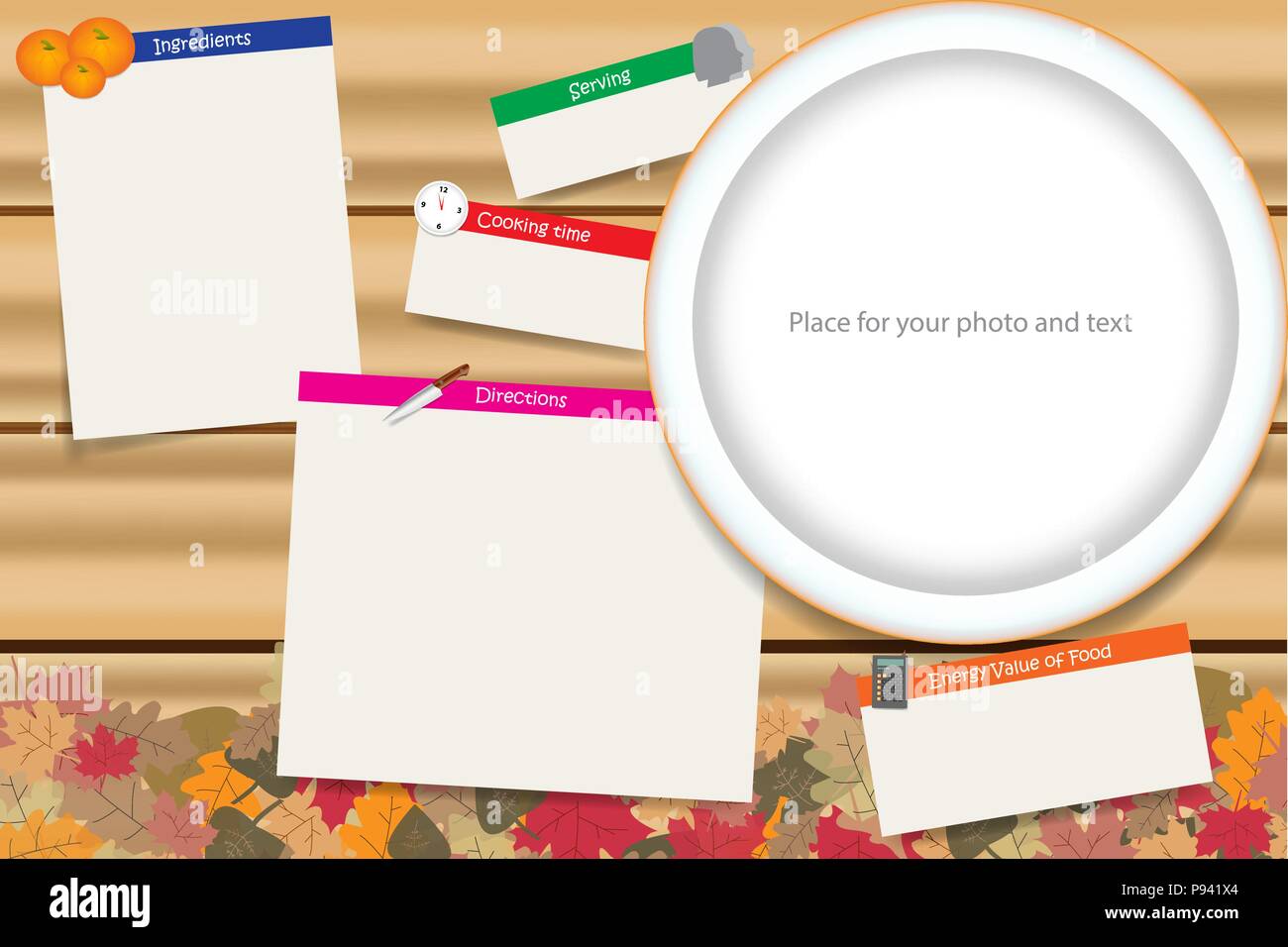 Traditional cooking board vector ready for your text. Cooking board is ...