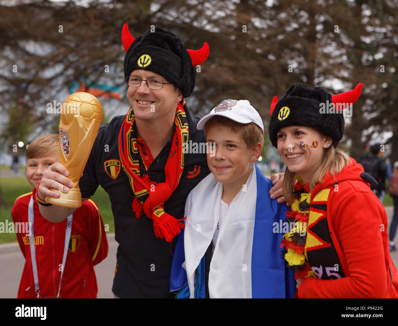 Russian football fans russia soccer woman hi-res stock photography and ...