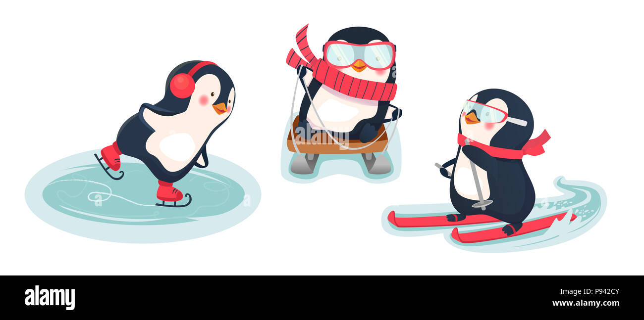 Cartoon penguin child Cut Out Stock Images & Pictures - Alamy