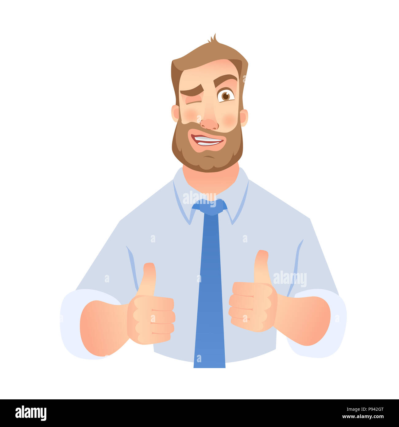 Businessman show thumb up. Thumbs up business Stock Photo - Alamy