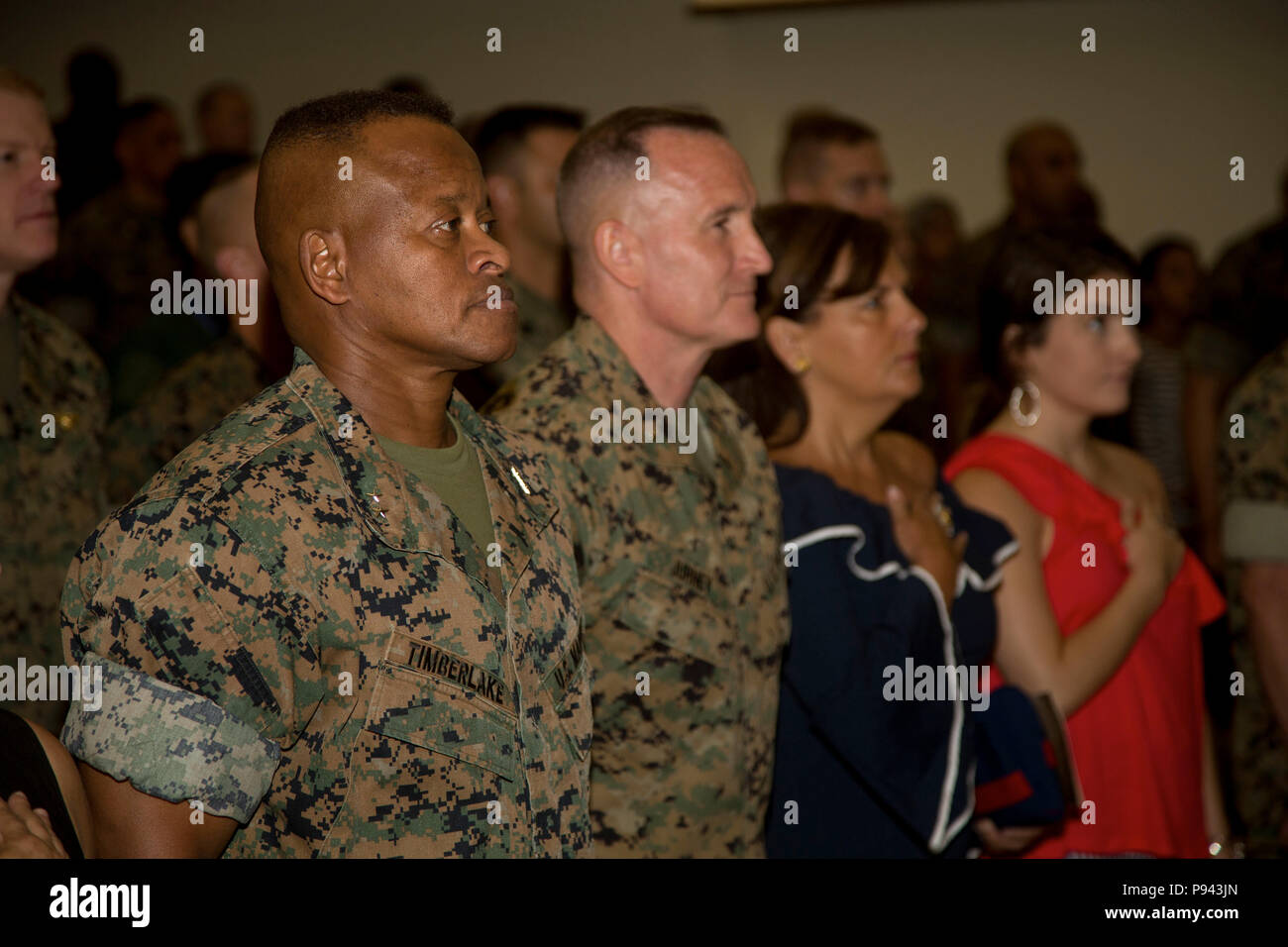 U.S. Marine Corps Maj. Gen. Craig Q. Timberlake, the off-going ...