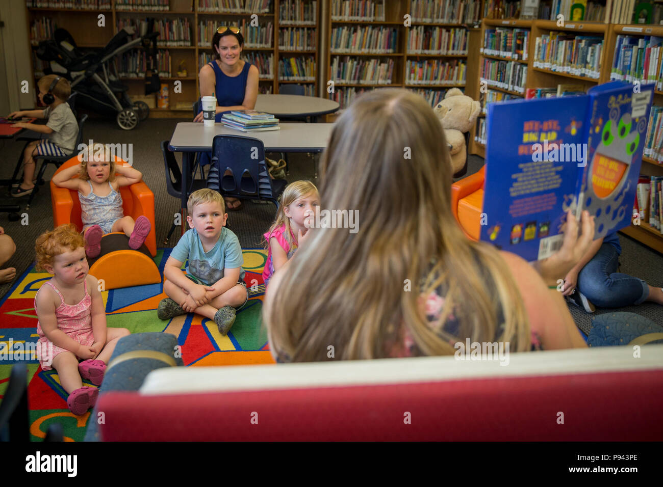 Children across Marine Corps Base (MCB) Camp Pendleton listen to Jamie ...