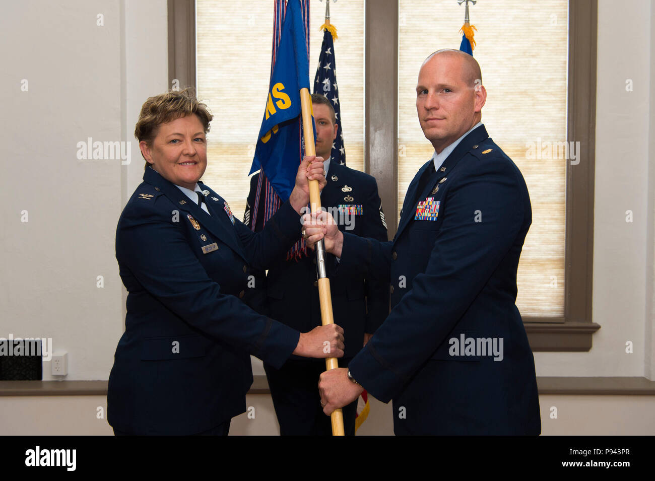Colonel Tricia Van Den Top, 90th Mission Support Group commander ...