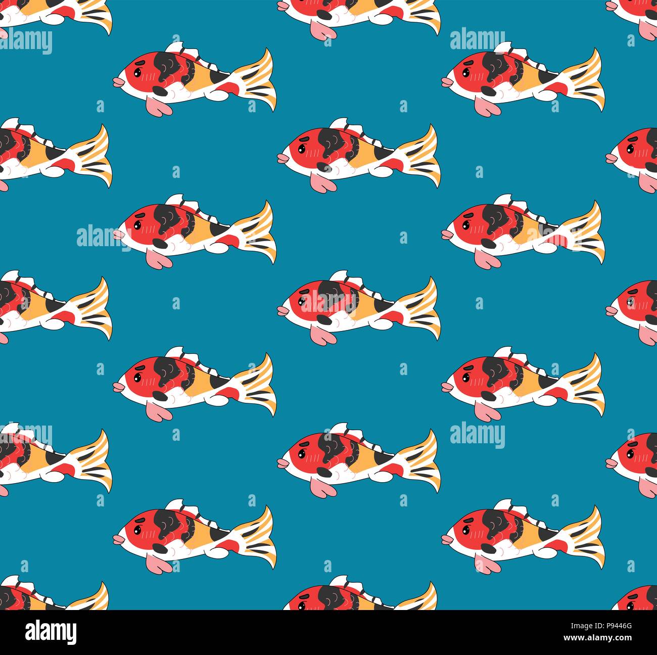 Koi carp fish prosperity Stock Vector Images - Alamy