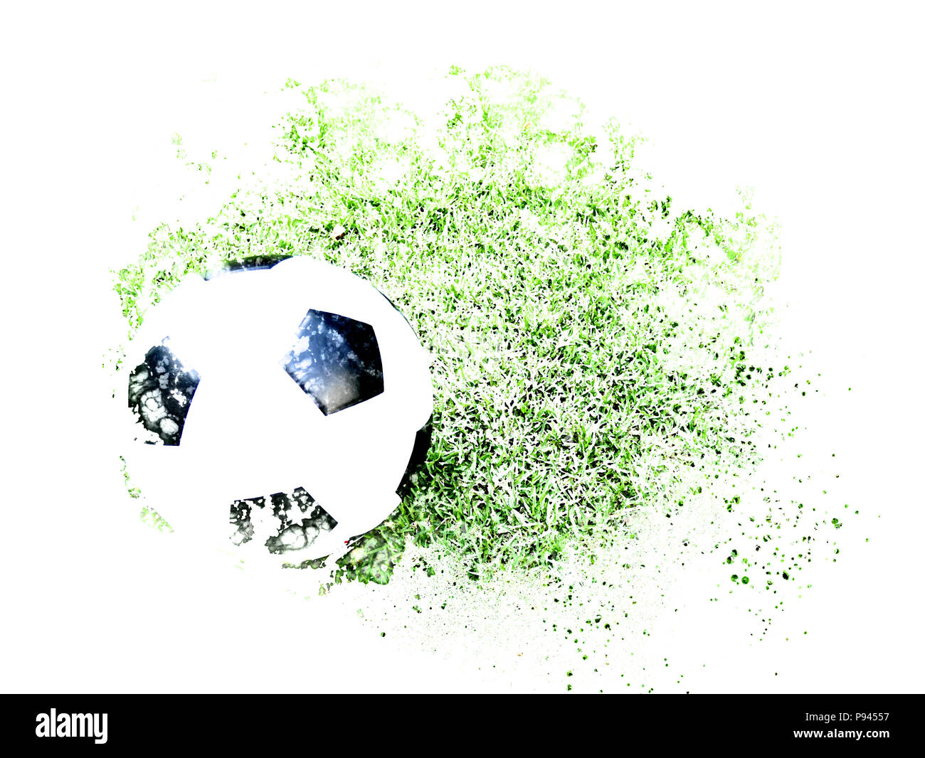 Abstract football on watercolor painting background Stock Photo - Alamy