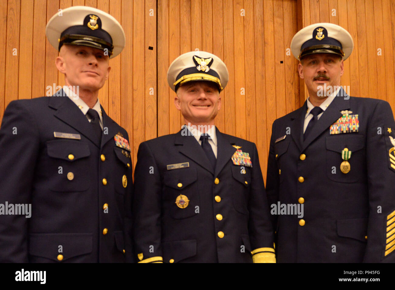 Coast Guard 13th District Master Petty Officer Ryan Hooper, on-coming ...