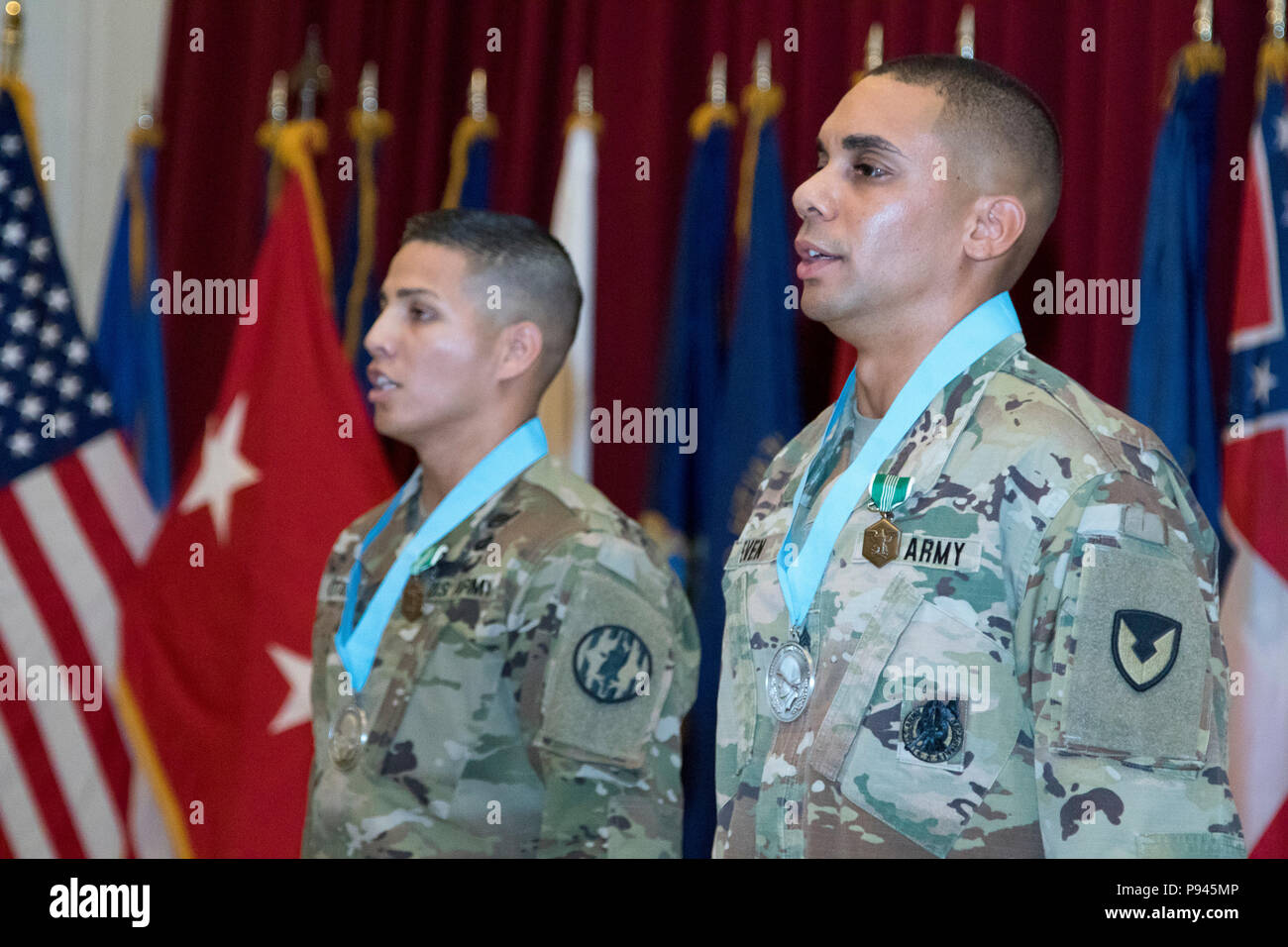 U.S. Army Sgt. 1st Class Roberto Castaneda, a platoon sergeant with the ...