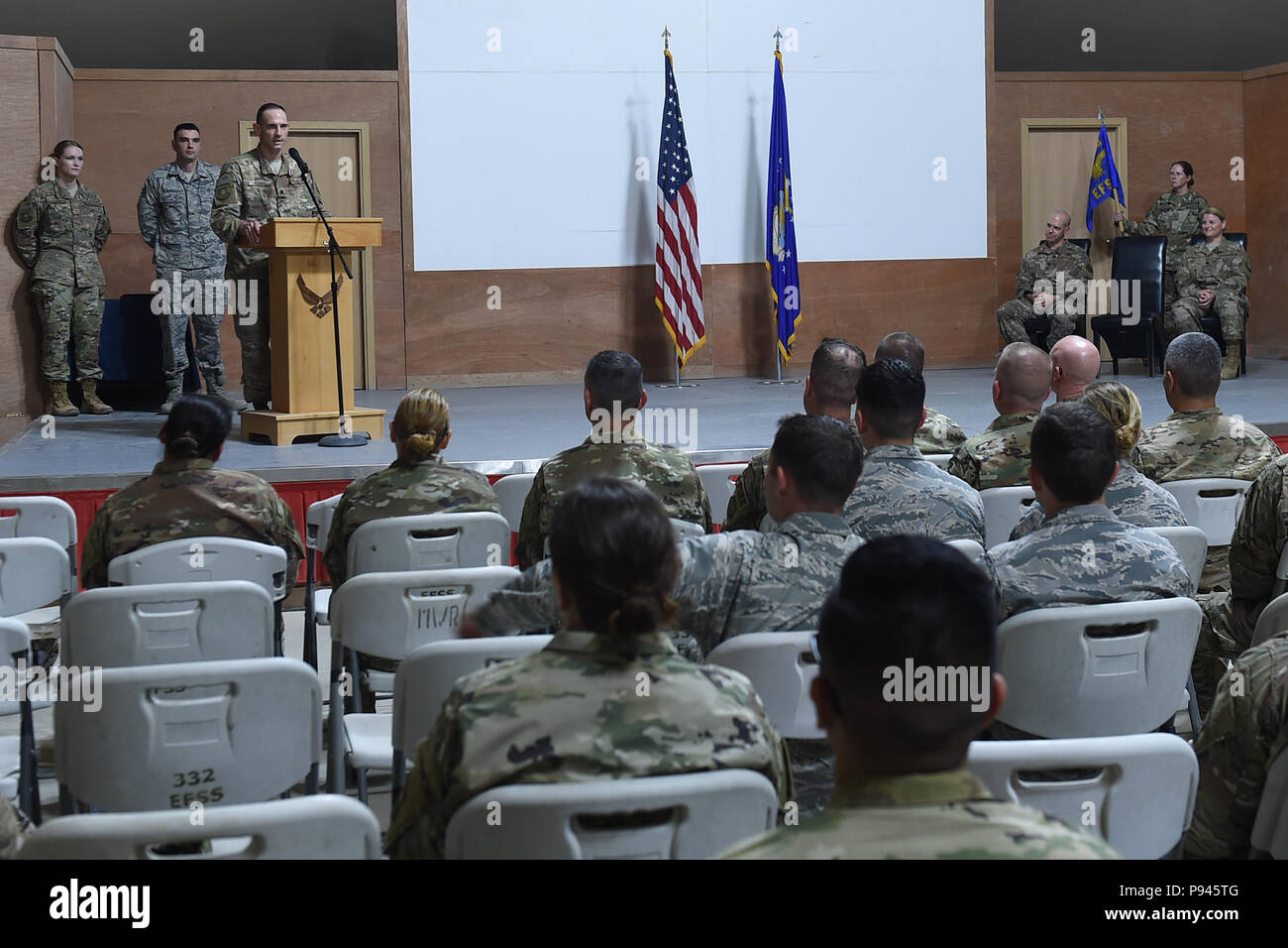 Lt. Col. Michael Weeks, 407th Expeditionary Force Support Squadron ...