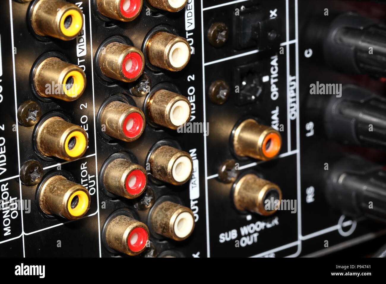 Back panel connectors hi-res stock photography and images - Alamy