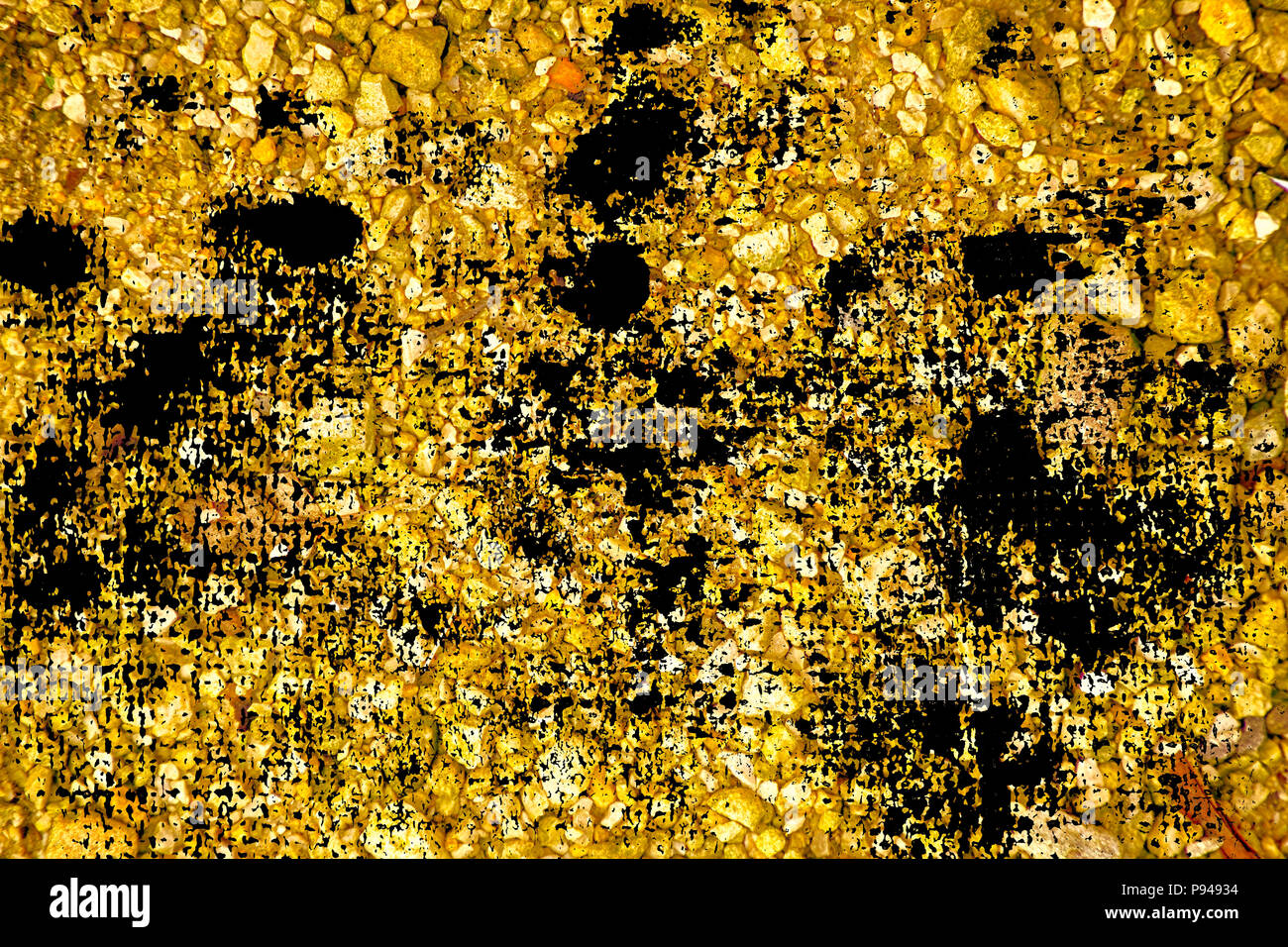 Ultra yellow Pebble surface, stone texture or rock backdrop, ground ...