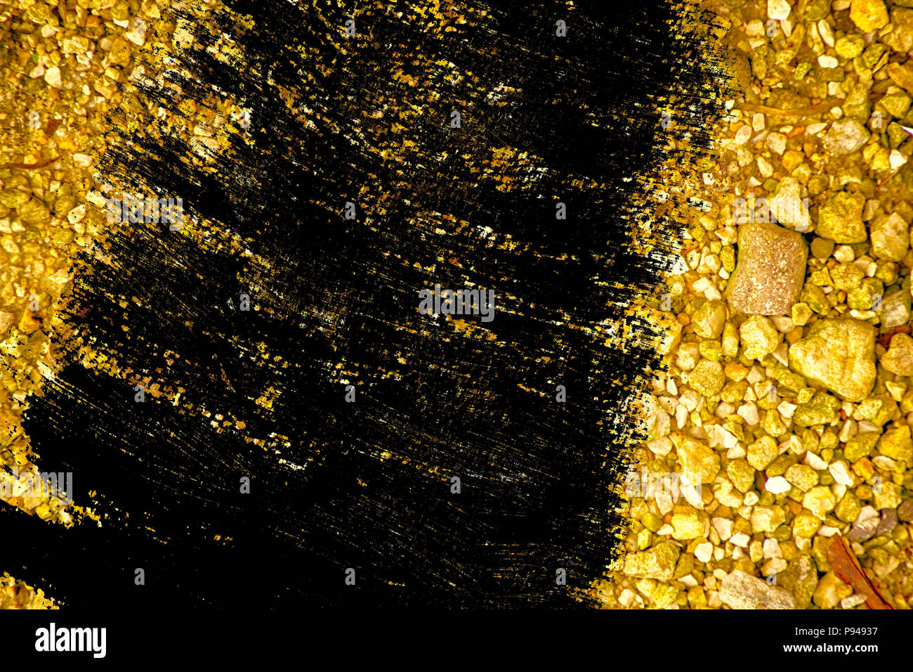 Ultra yellow Pebble surface, stone texture or rock backdrop, ground ...