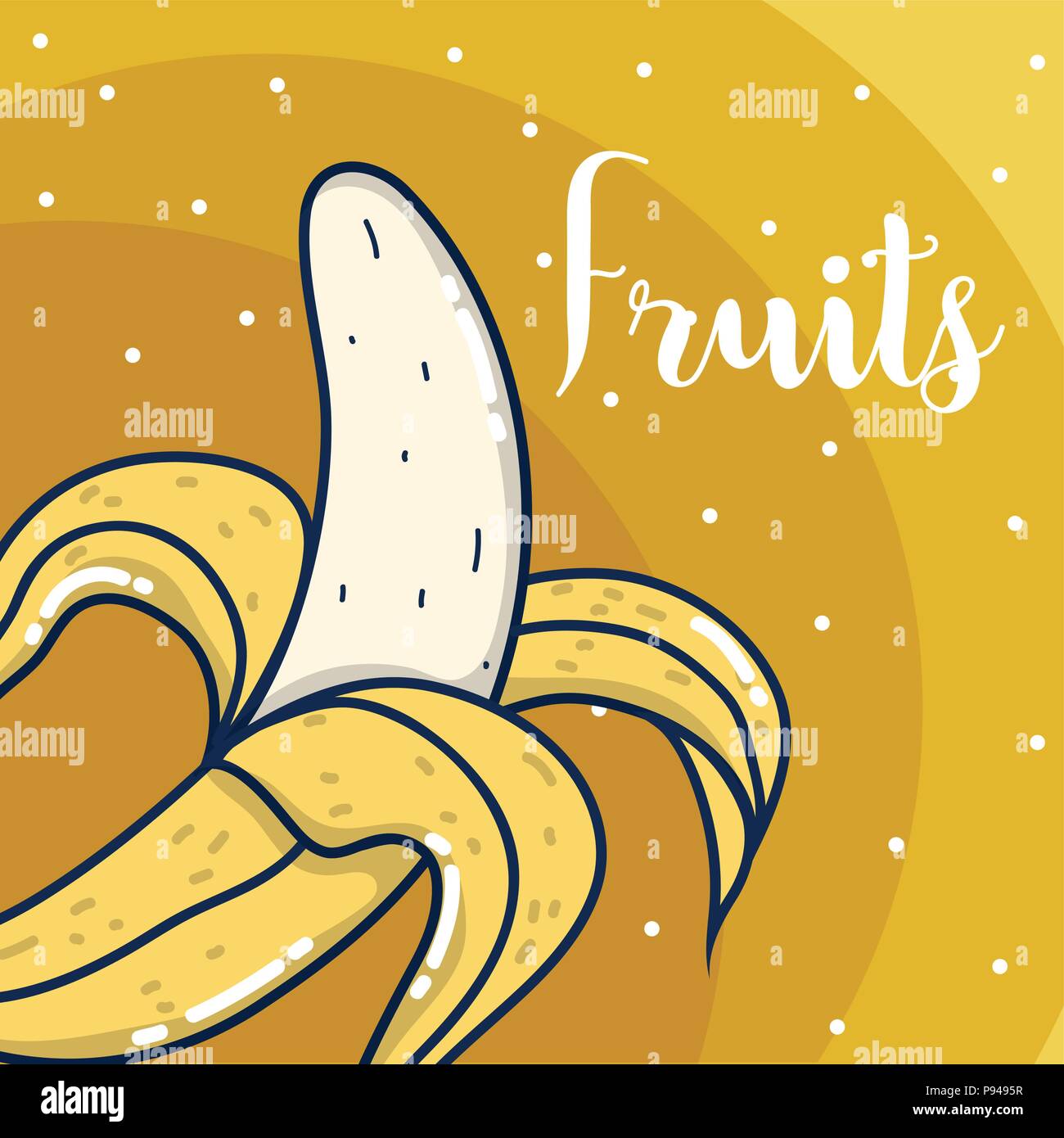 Banana fruits over colorful background vector illustration graphic ...