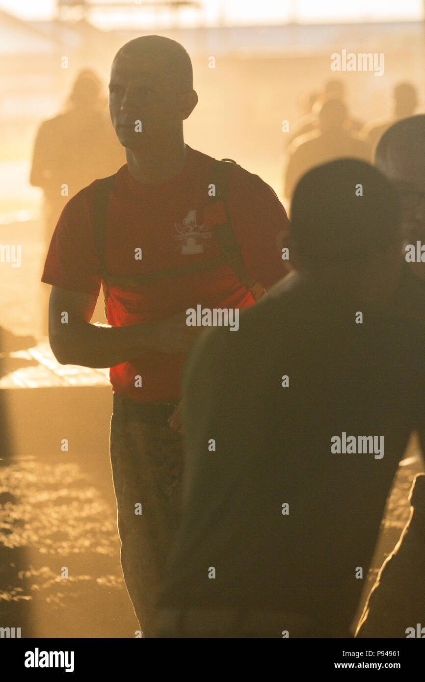 U.S. Marine Corps SSgt. Patrick Pointer, Senior Drill Instructor with ...