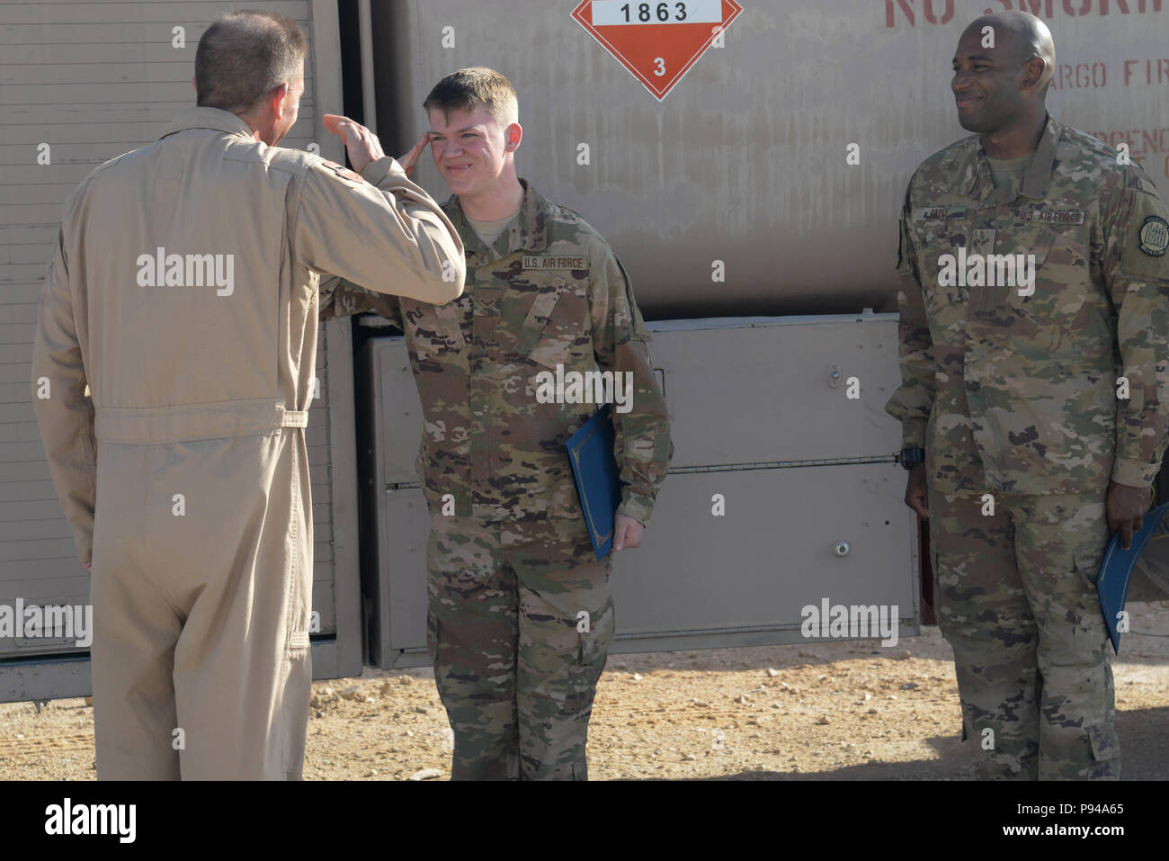 Colonel Bryce Silver, 332d Expeditionary Operations Group Commander ...