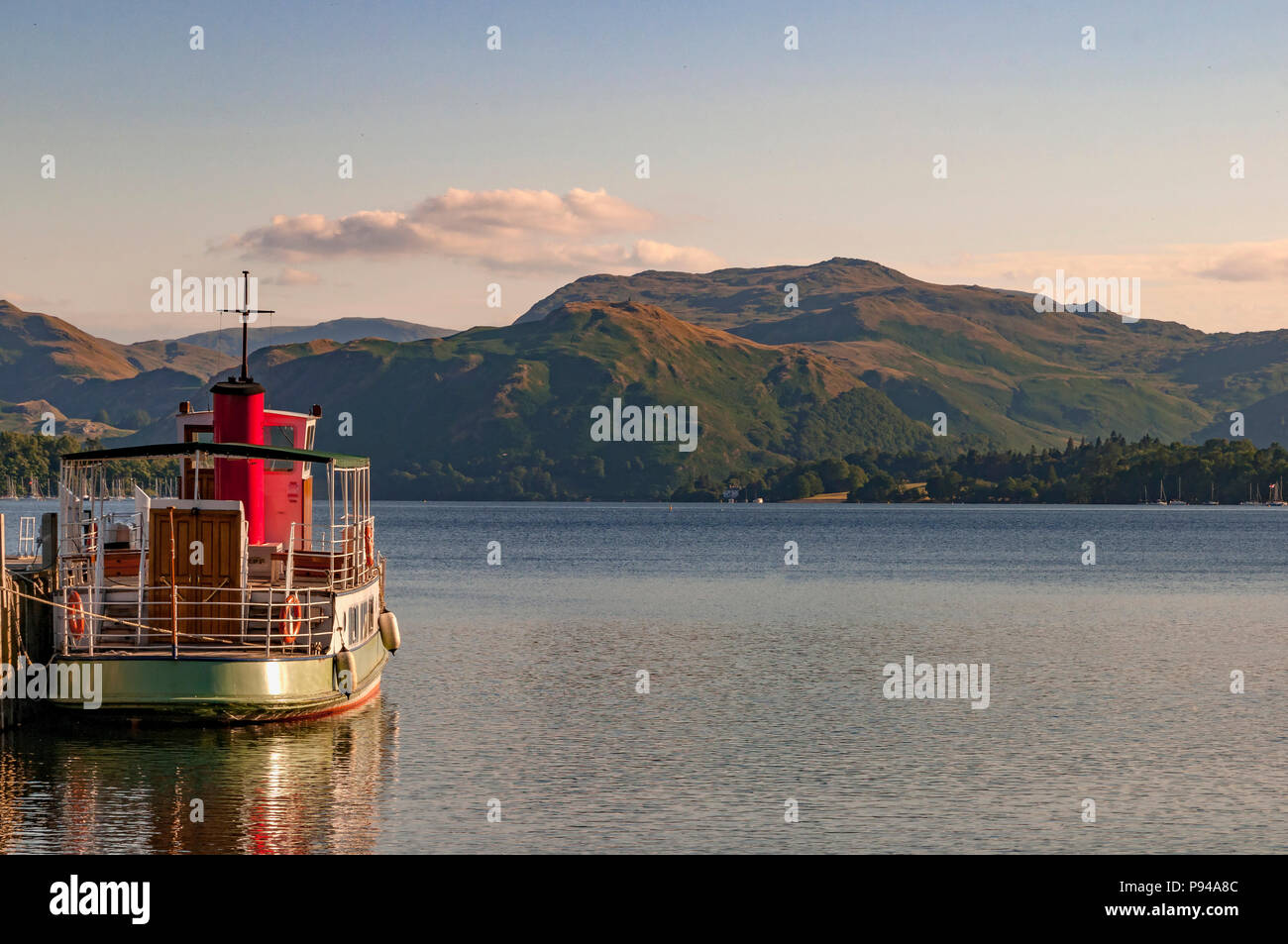 Lake District. Ullswater. steamer Stock Photo - Alamy