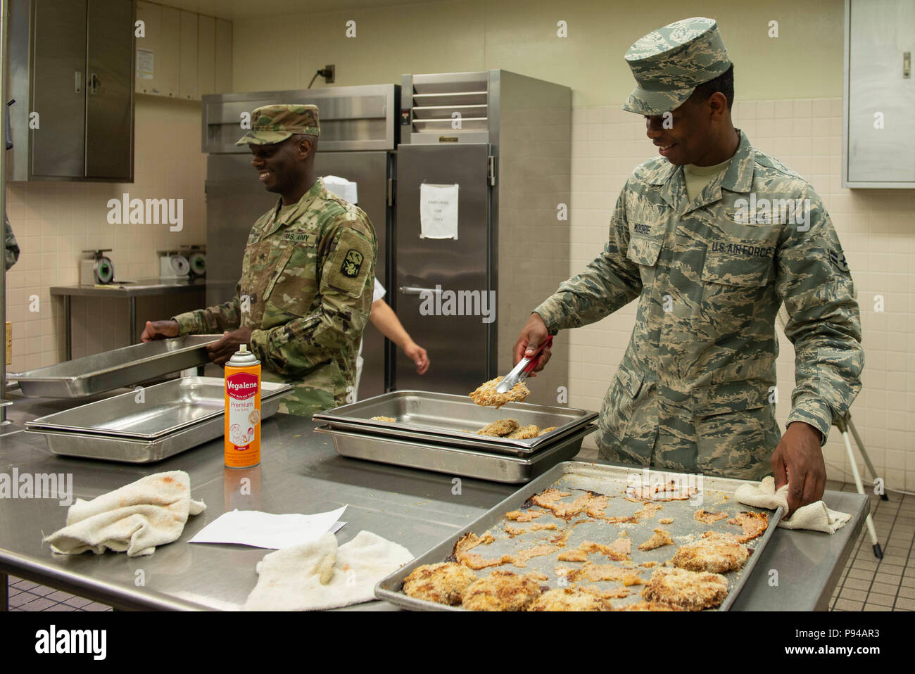 Airman 1st Class Justice Moore, 18th Force Support Squadron food ...