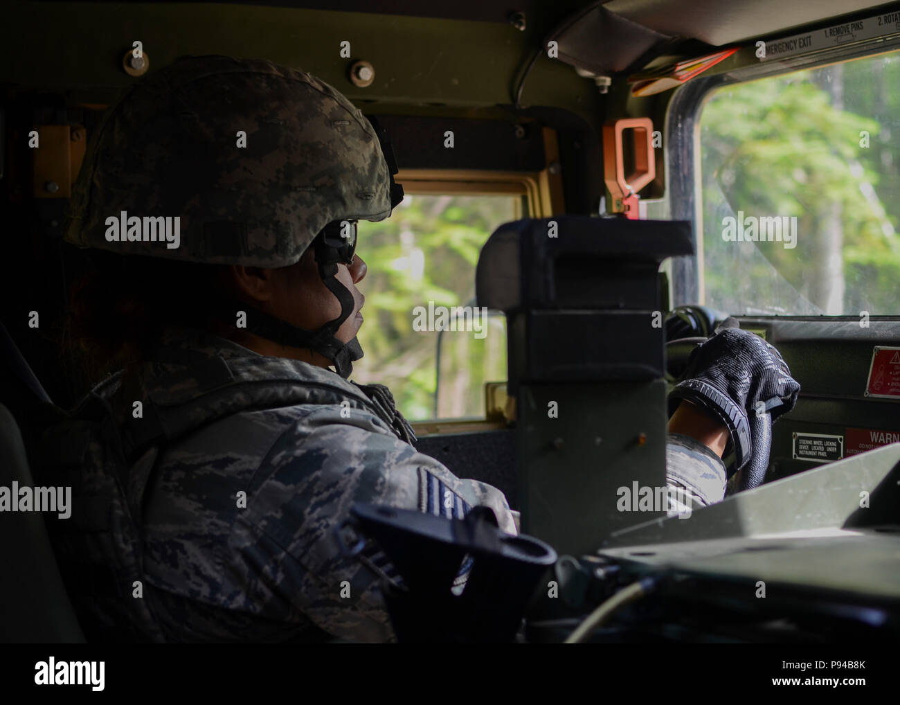 A 128th air refueling wing security forces airman hi-res stock ...