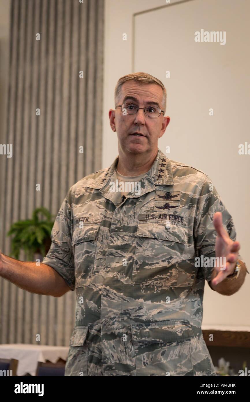 Gen. John Hyten, commander, U.S. Strategic Command (USSTRATCOM), thanks ...