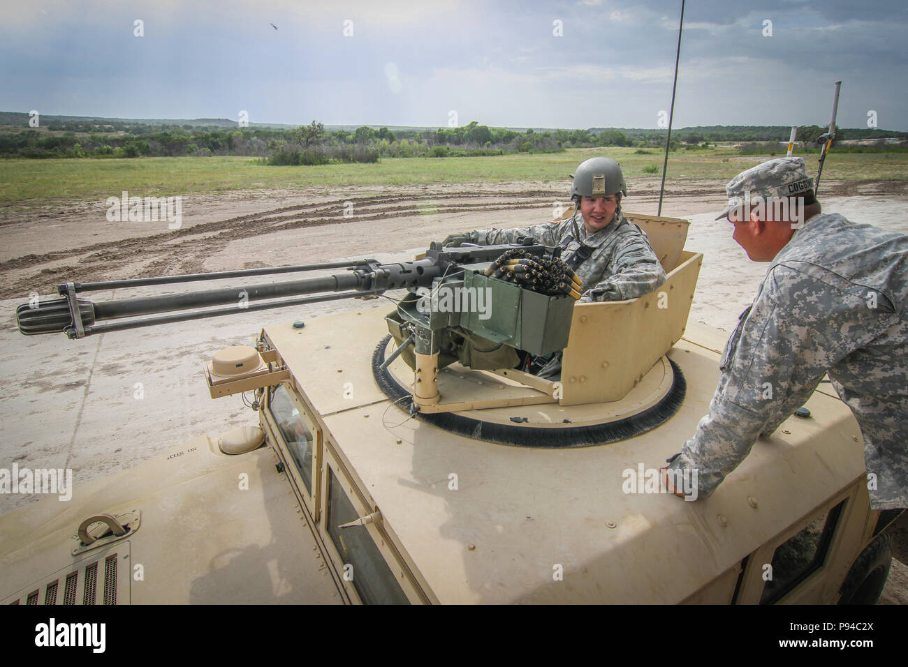 Army Reserve Pvt. Michaell Brown (left), a chemical, biological ...