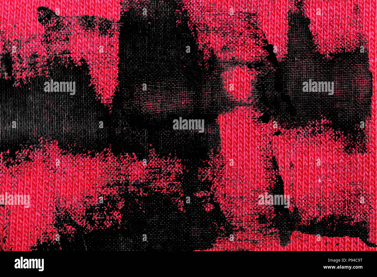 Grunge Fabric red colored texture or background Stock Photo - Alamy