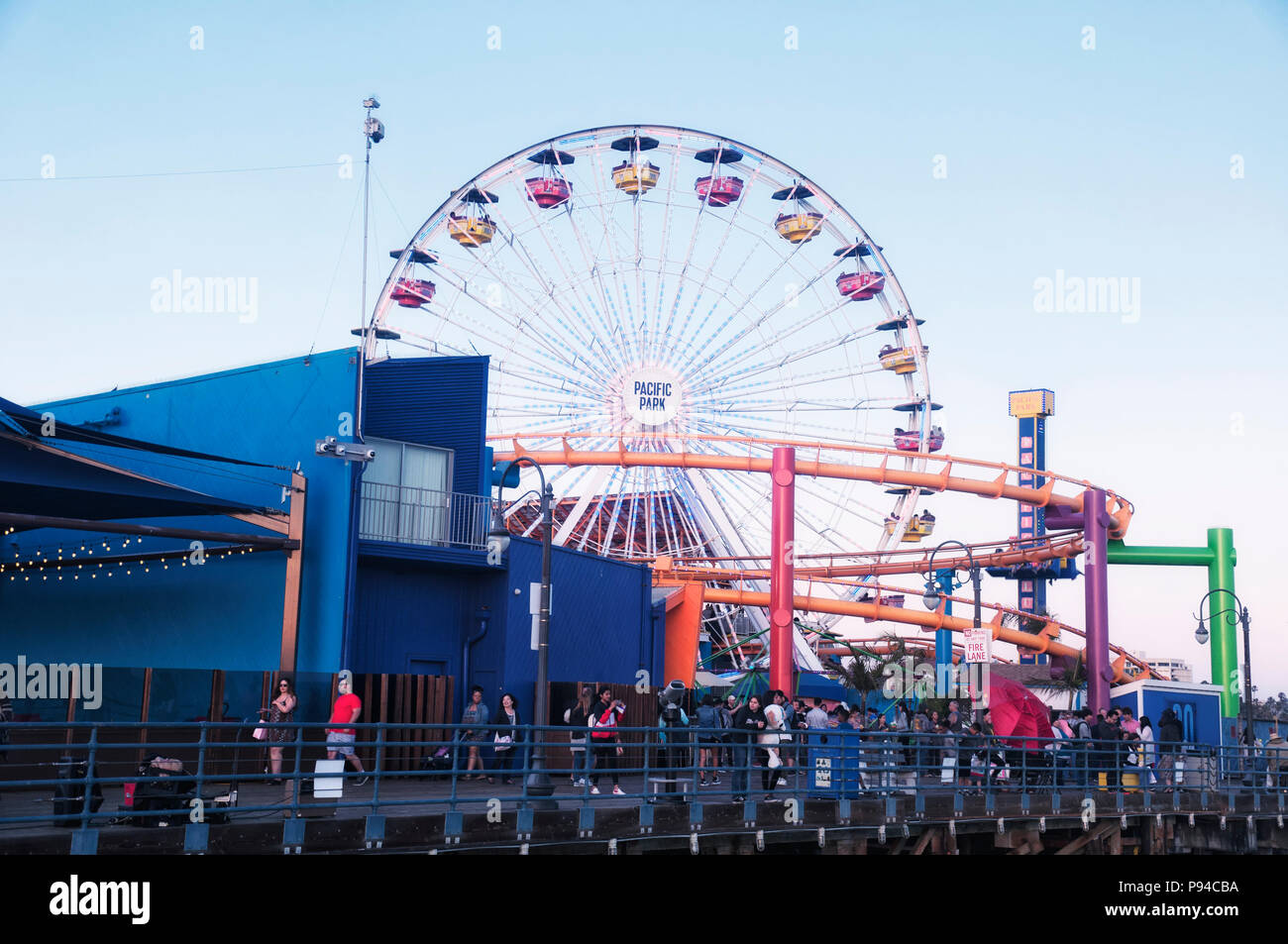 May 27, 2017. Santa Monica, california. The ferris wheel at Pacific ...