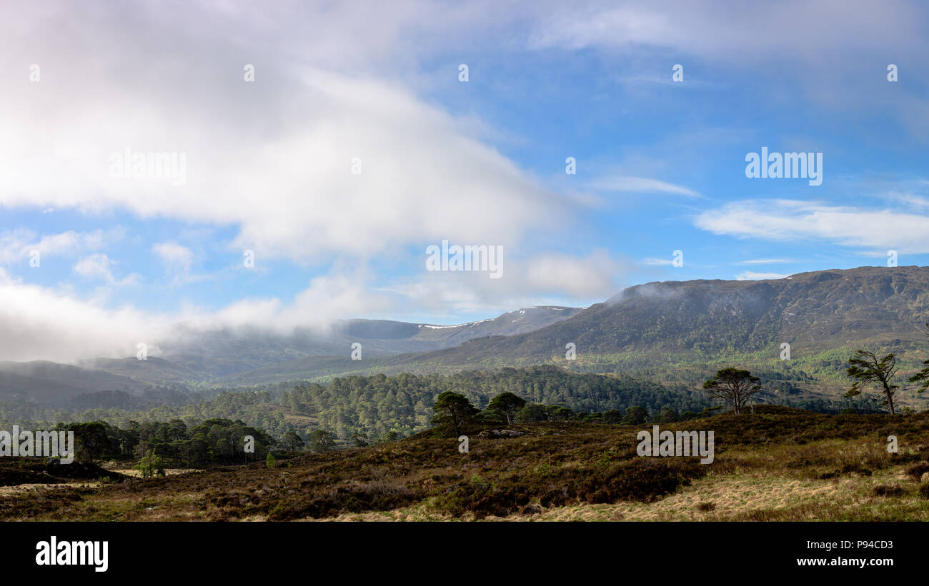 Scottish landscape. mountains and beautiful sky above Scotland Stock ...