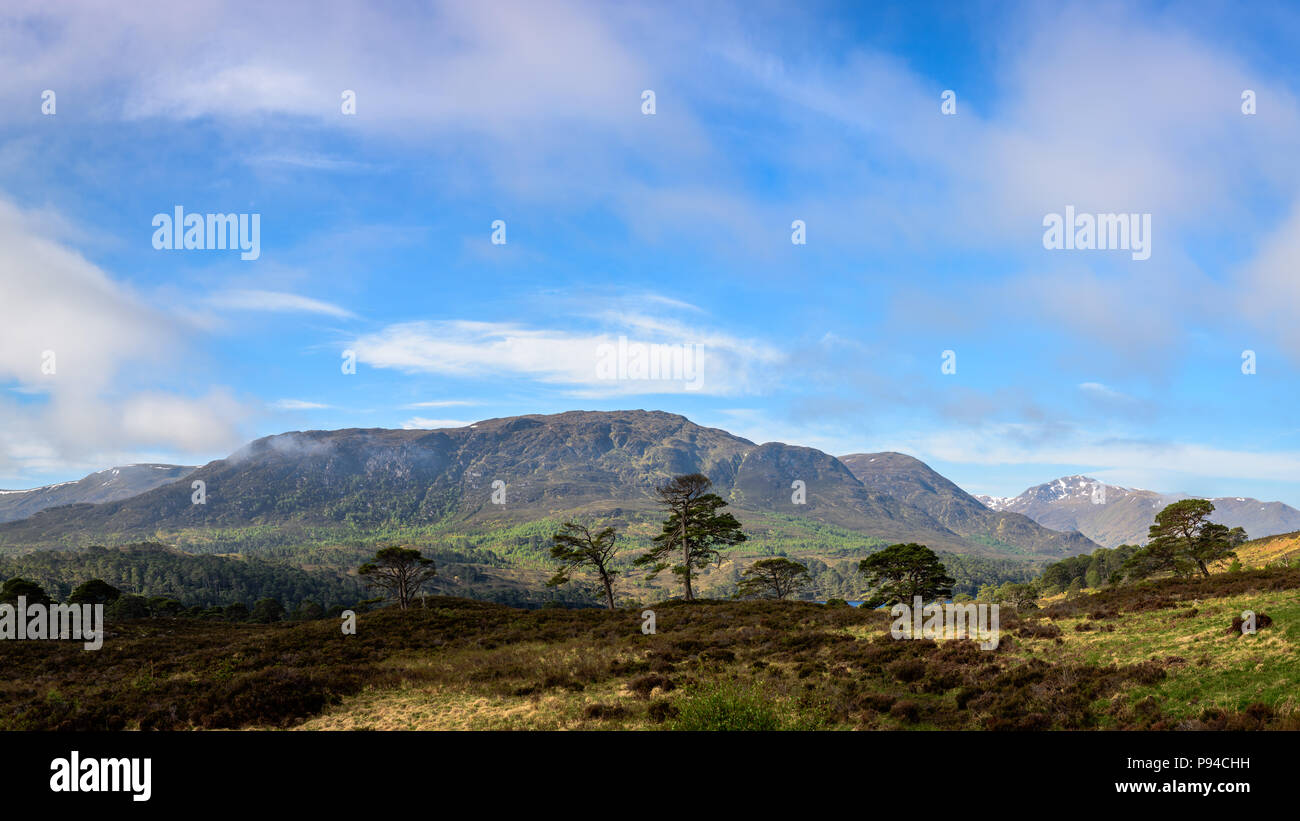 Scottish landscape. mountains and beautiful sky above Scotland Stock ...