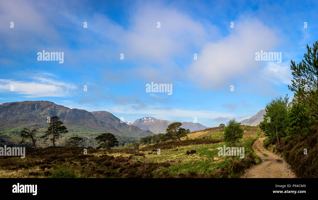 Scottish landscape. mountains and beautiful sky above Scotland Stock ...