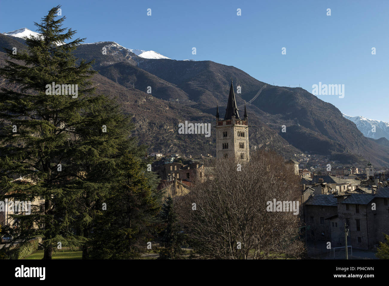 Landmark of Susa in Valsusa valley Stock Photo - Alamy