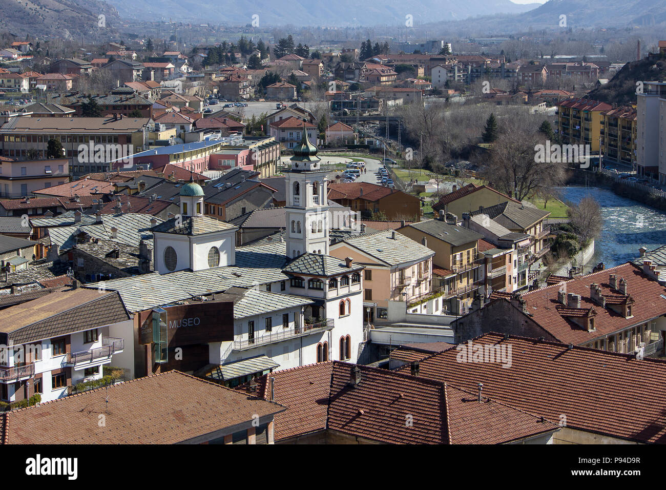 Landmark of Susa in Valsusa valley Stock Photo - Alamy