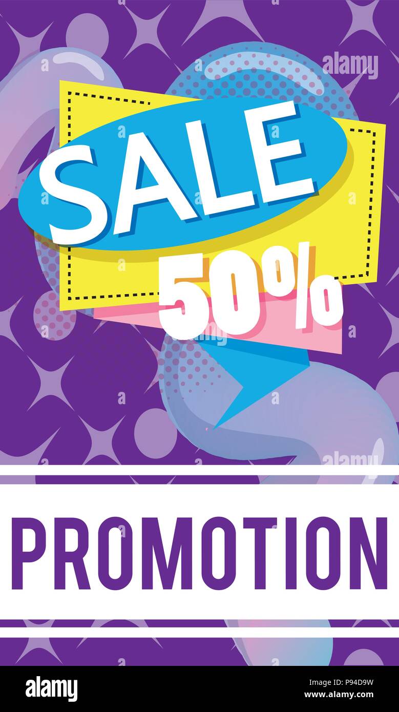 Big sale promotion template colorful fluid concept vector illustration ...