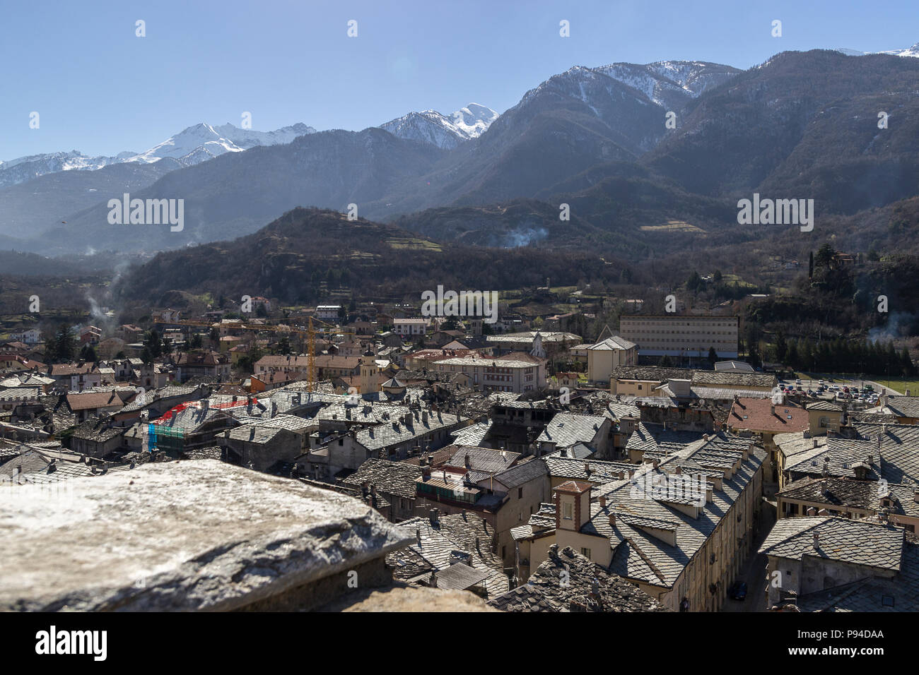 Landmark of Susa in Valsusa valley Stock Photo - Alamy
