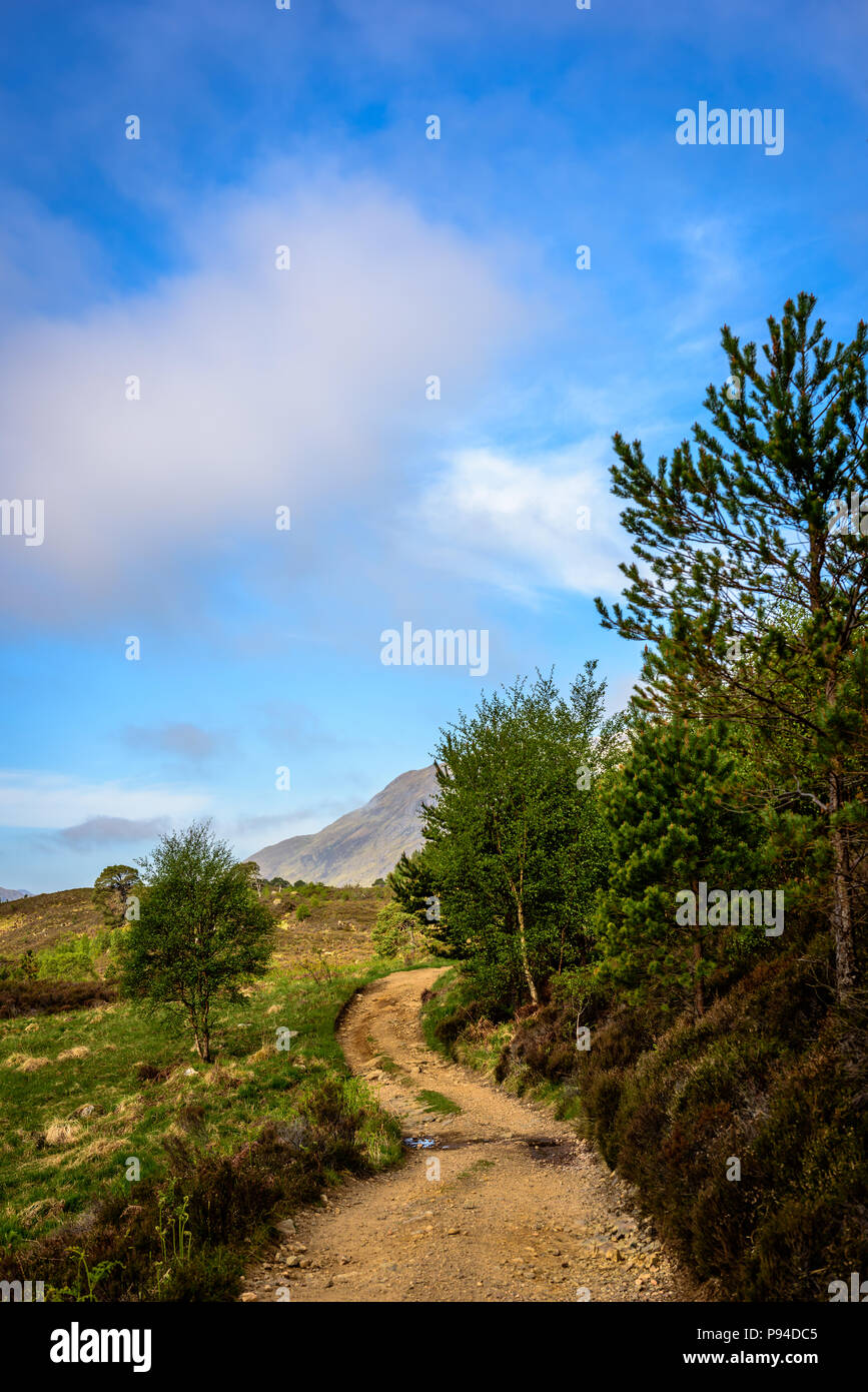 Scottish landscape. mountains and beautiful sky above Scotland Stock ...