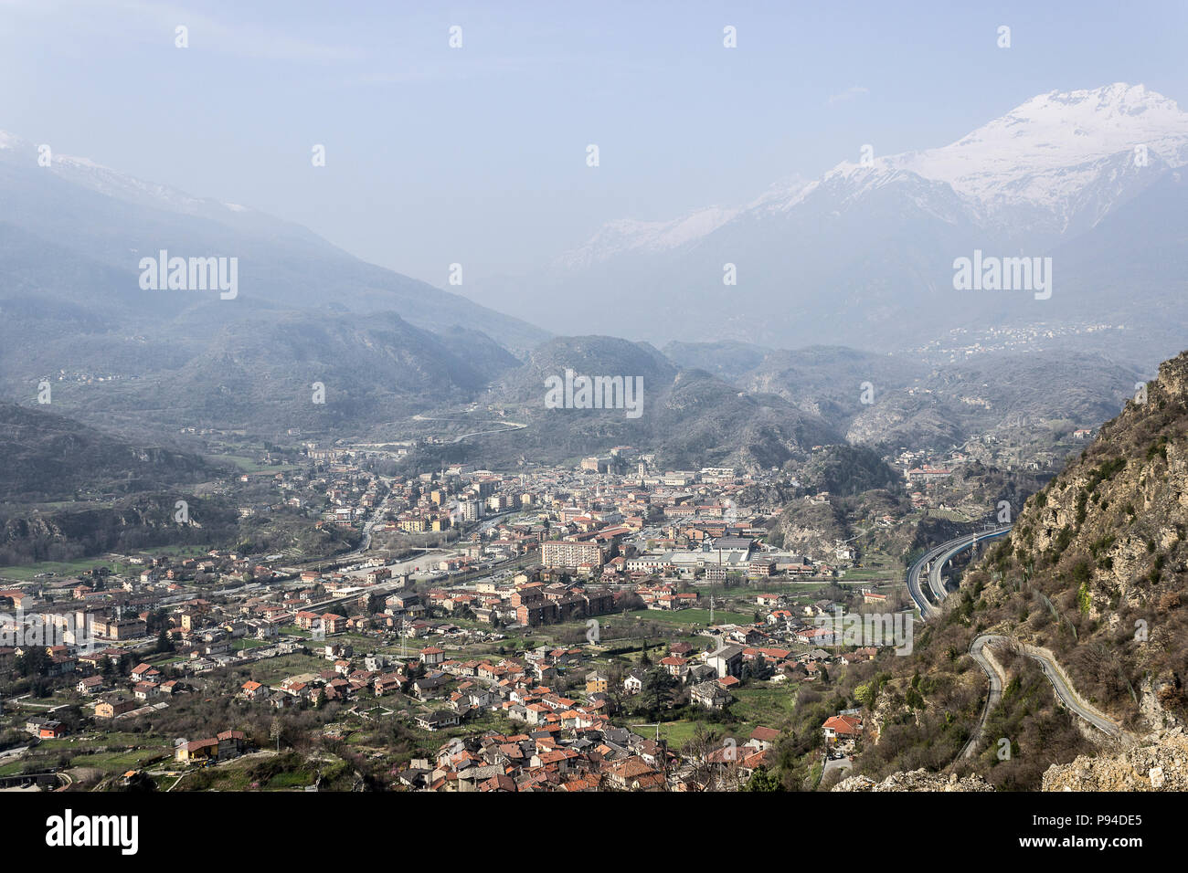 Landmark of Susa in Valsusa valley Stock Photo - Alamy